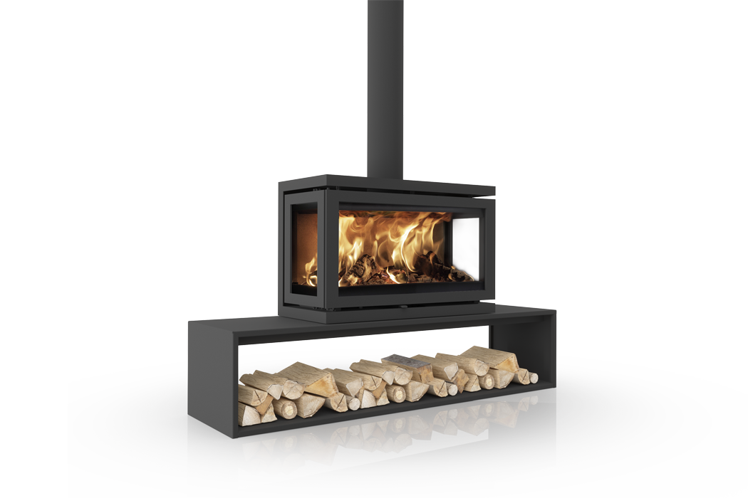 Houtkachel Dik Geurts Vidar Triple Large Straight Plateau - Ambianza